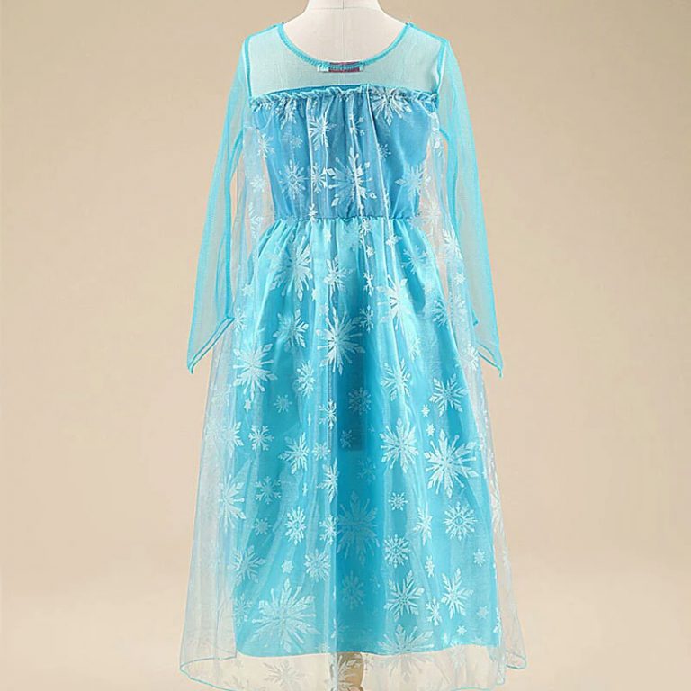 Frozen jurk Elsa - Elsa jurk Kind - Bij Bambini Verkleedkleding